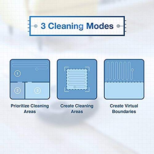 ECOVACS DEEBOT 900 Smart Robotic Vacuum, Carpet, Bare Floors, Pet Hair plus Mapping Technology, High Suction Power, WiFi, with Alexa, Google Assistant White (Renewed)