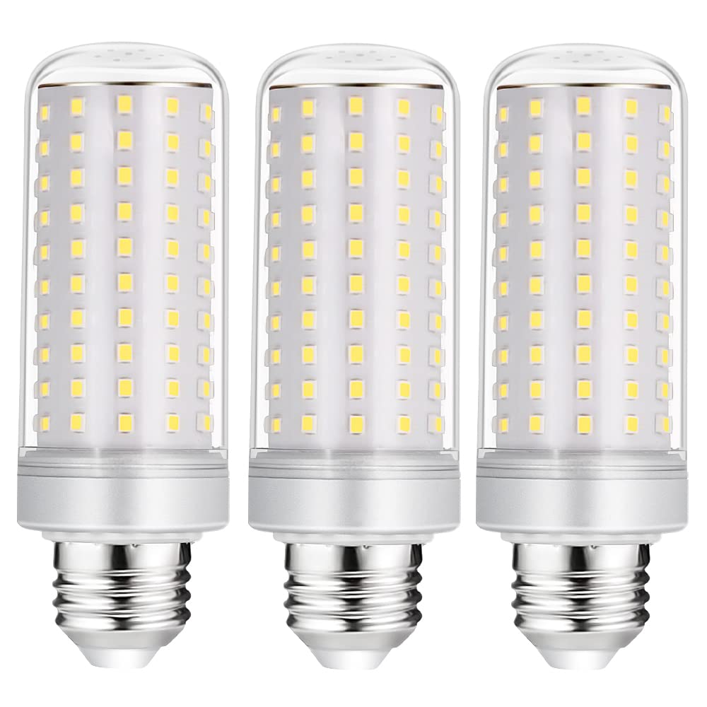 E26 LED bulbs,200 Watt Equivalent LED light bulbs,25W Home light bulbs Daylight White 6500K, 2500lm, Non-dimmable Flicker Free Ceiling Fan light bulb for Garage Warehouse Indoor Outdoor Lights,3 Pack