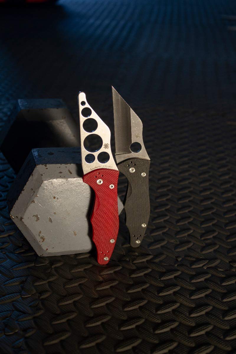 Spyderco Yojimbo 2 Specialty Tactical Knife with 3.2" CPM S30V Steel Black Wharncliffe Blade and Durable Black G-10 Handle - PlainEdge - C85GPBBK2