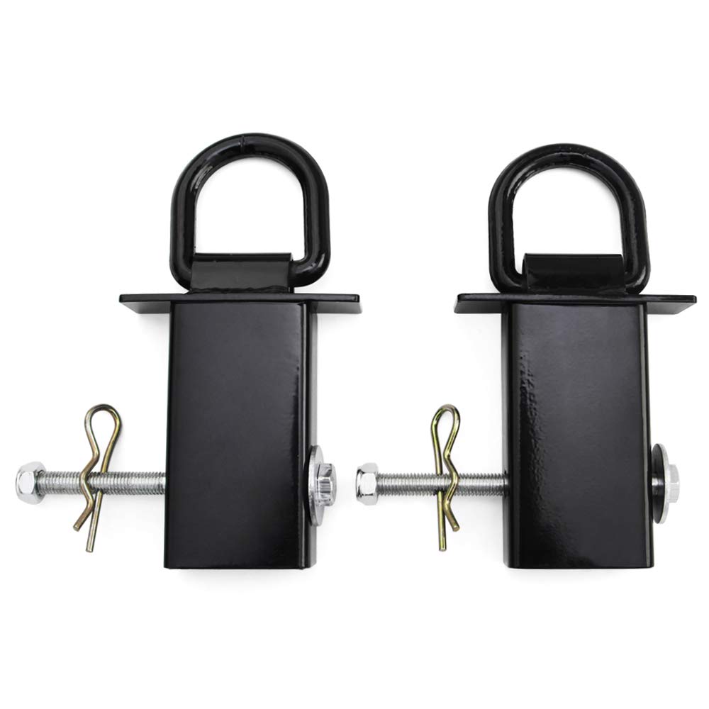 ENIXWILL 4pcs Heavy Duty Stake Pocket D-Ring fit for Utility Trailers and Flatbeds with Hitch Pin