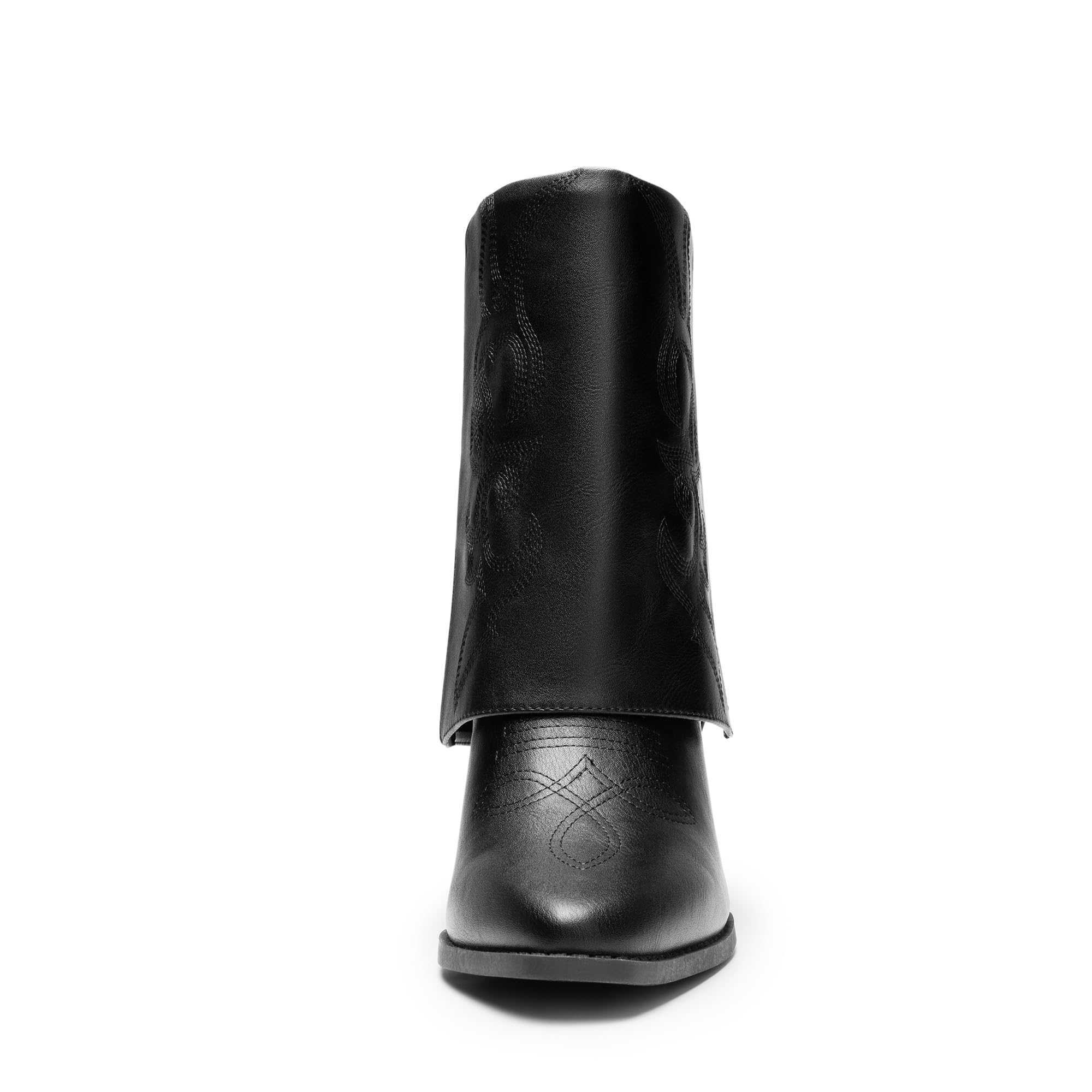 DREAM PAIRS Women's Black Riding Combat Motorcycle Mid Calf Winter Boots Size 9 Truly