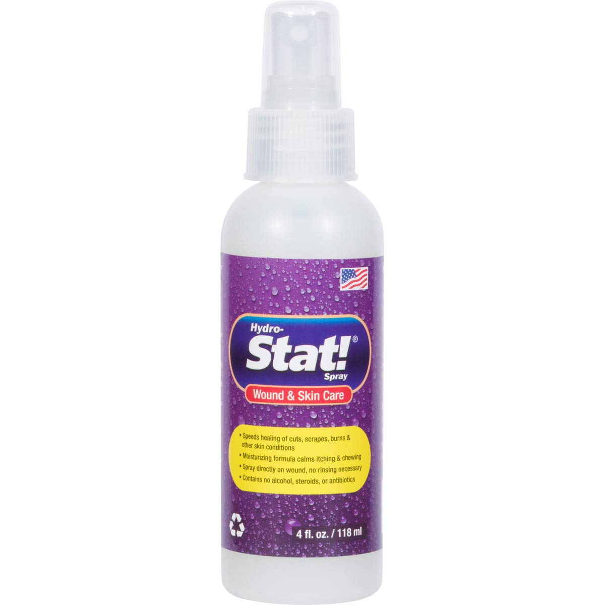 Stat! Spray Pet Wound & Skin Care | First-Aid Treatment for Dogs, Cats, Horses | Natural Plant Based Ingredients | Speeds Healing of Cuts, Burns, Hot Spots, Skin Allergies | Soothing Anti-Itch Formula