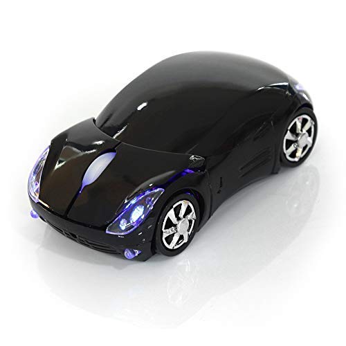 Zerone 2.4GHz Mouse, Portable Optical Mouse 1600DPI for/Android/ME/Windows PC/Tablet Gaming Office (Black)
