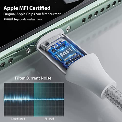 THYBDB Headphone Adapter for iPhone,to 3.5mm Headphone Jack Adapter, Audio Aux Jack Dongle Converter for iPhone 13 Pro max/13 Pro/13/12 Pro max/12 Pro/12/11 Pro/Max/X/Xs Max/XR/SE/7/8