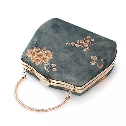GPPZM Women's vintage handbag Chinese handmade handbag dinner bag