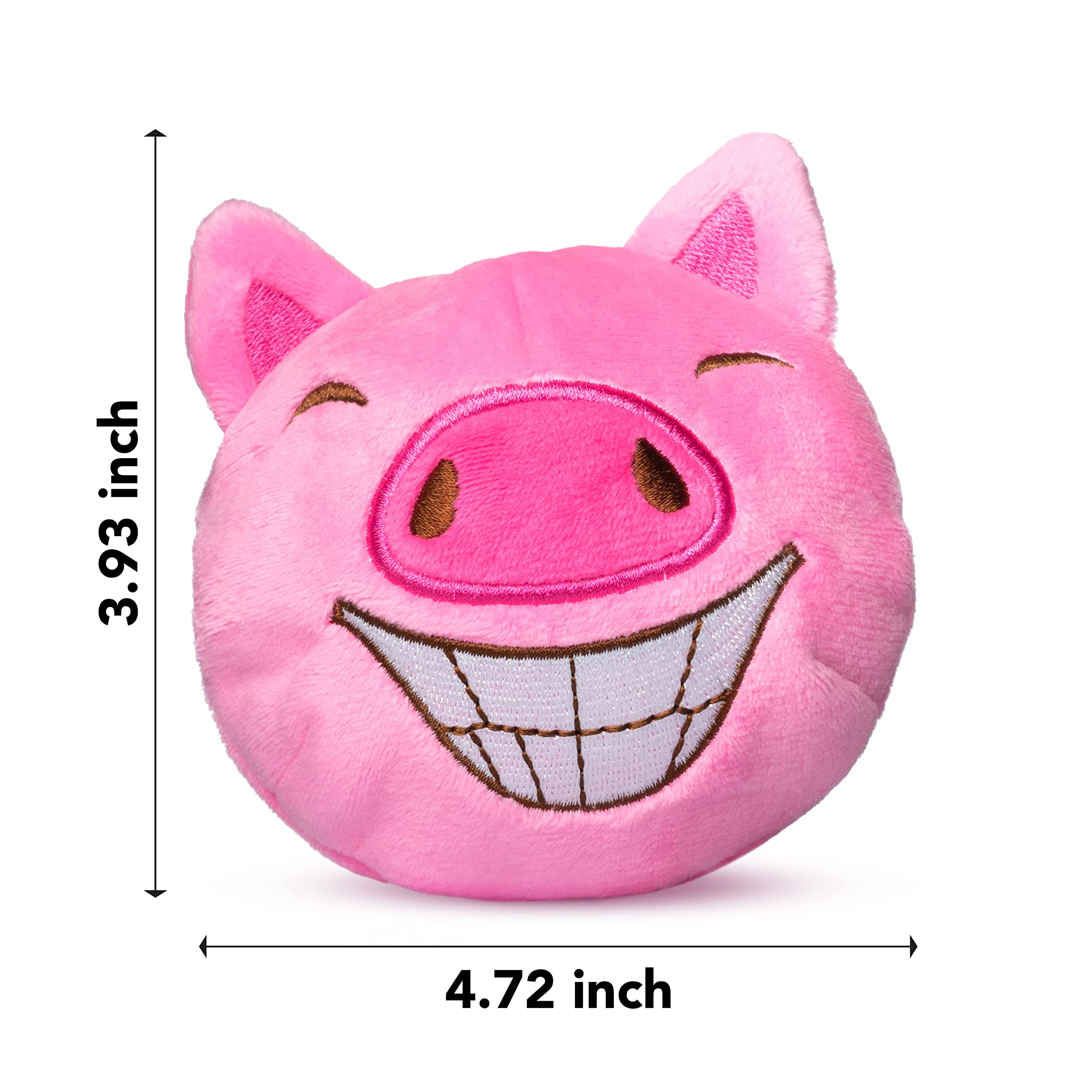 ZENAPOKI Dog Toys for Aggressive Chewers (3in1) - Squeaky and Interactive - for Medium Dogs, Large & Small Breeds - Puppy Teething Chew Toy - Juguetes Perros - Pink
