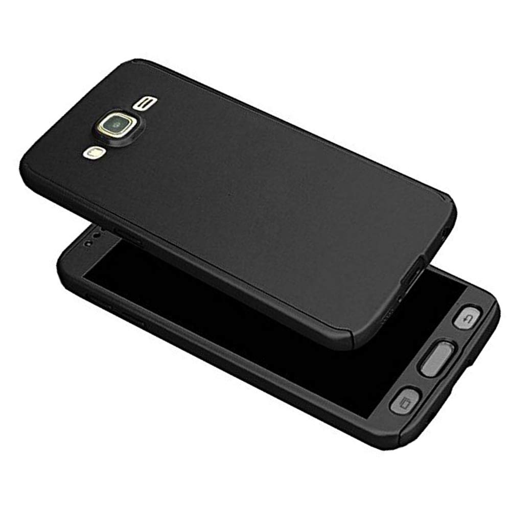 Full Case for Samsung Galaxy J3 (2016) | Front and Back Protection Black