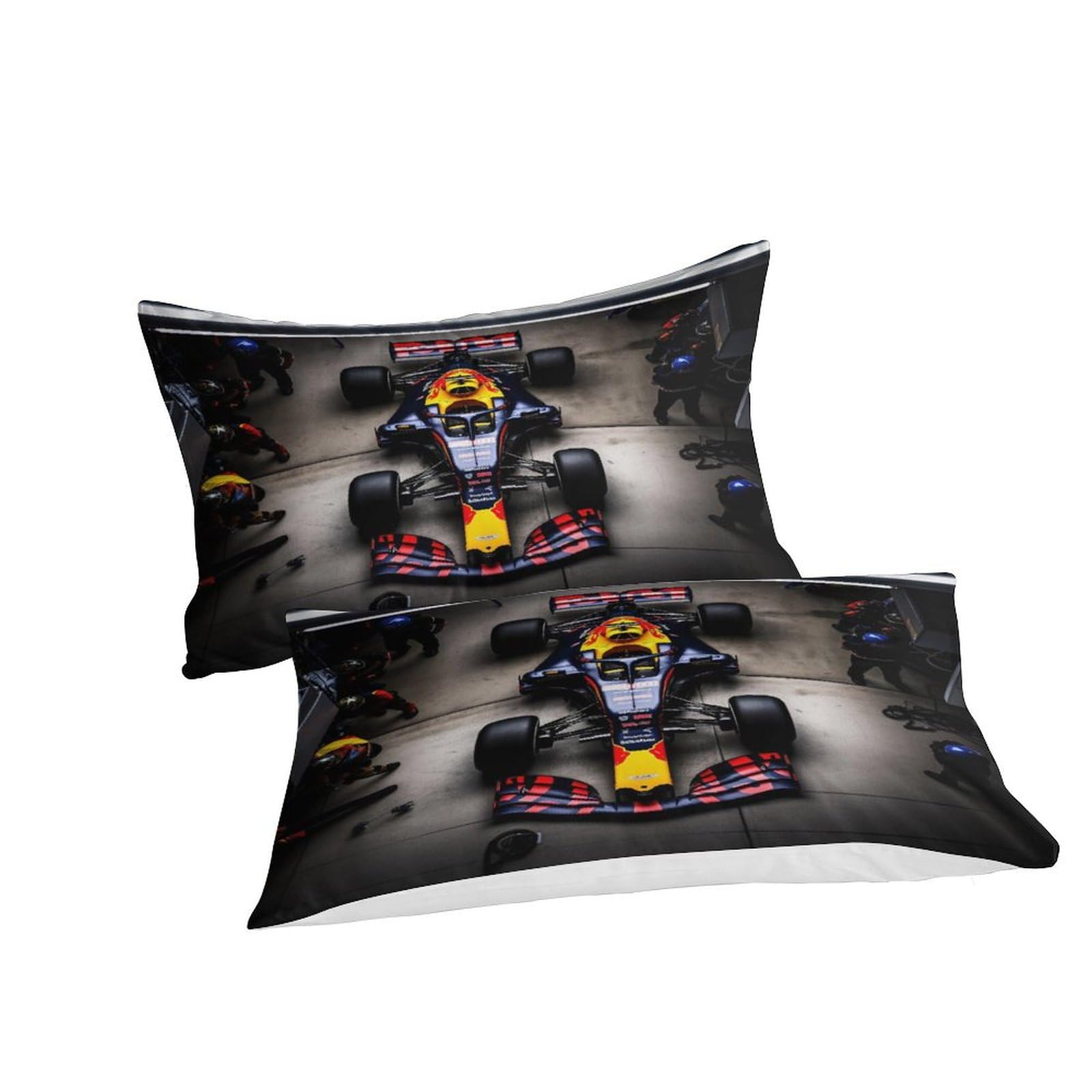 NOLLAM Formula-Racing Racing Lovingly Bedding Set Hidden Zipper Contests Duvet Cover Set with Pillowcases Quilt Cover Set Soft Microfiber Comforter Cover Various Sizes for Kids Adults Full(203x228cm)