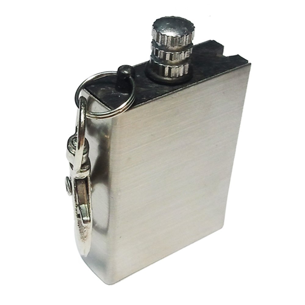 Yuauy 5 Pcs Emergency Hiking Survival Camping Fire Starter Flint Metal Match Lighter Matchbox Fire Starter for Camping Outdoor