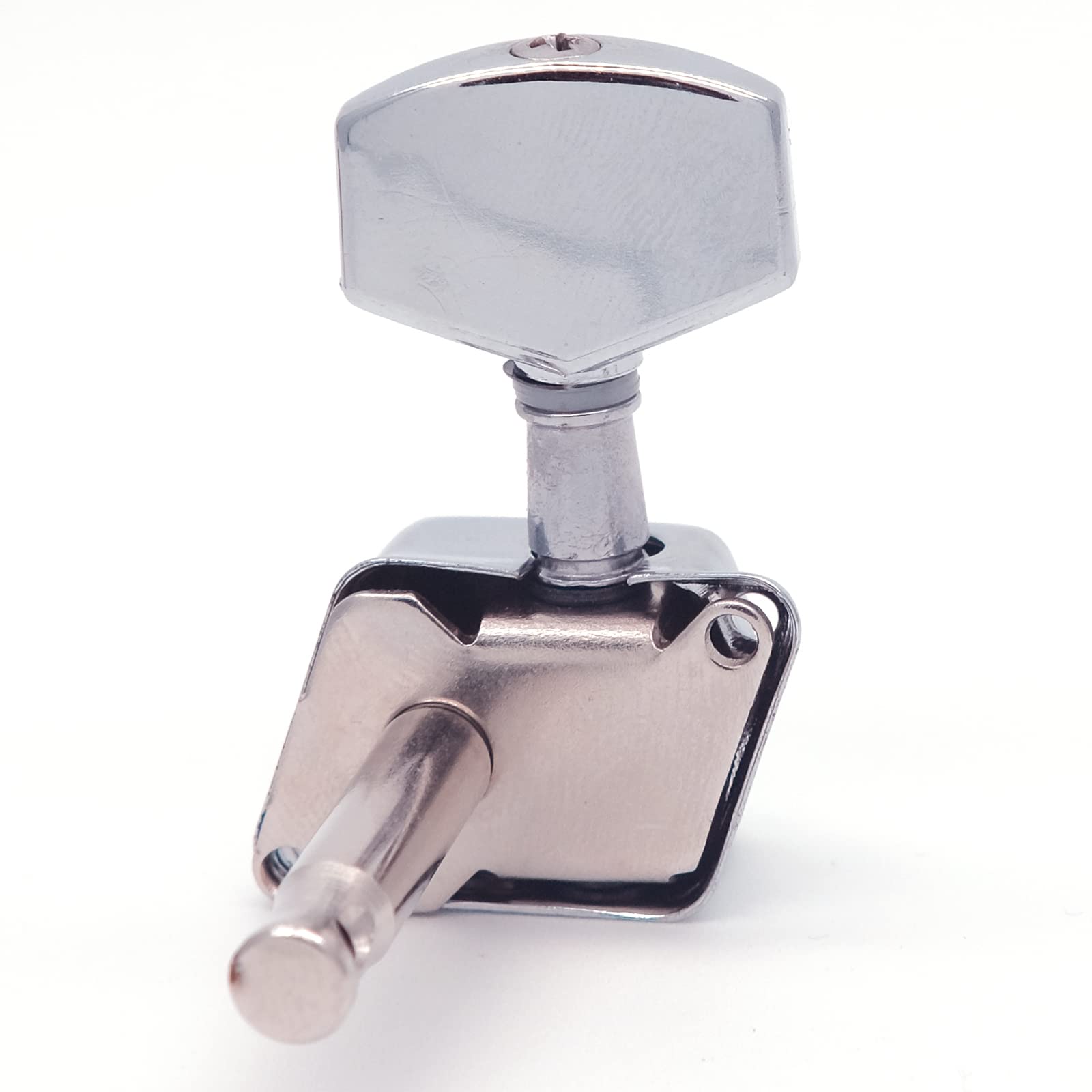harpfeas 3L3R Semi-closed Guitar String Tuning Pegs Tuner Machine Heads Knobs Tuning Keys for Acoustic or Electric Guitar (Chrome)