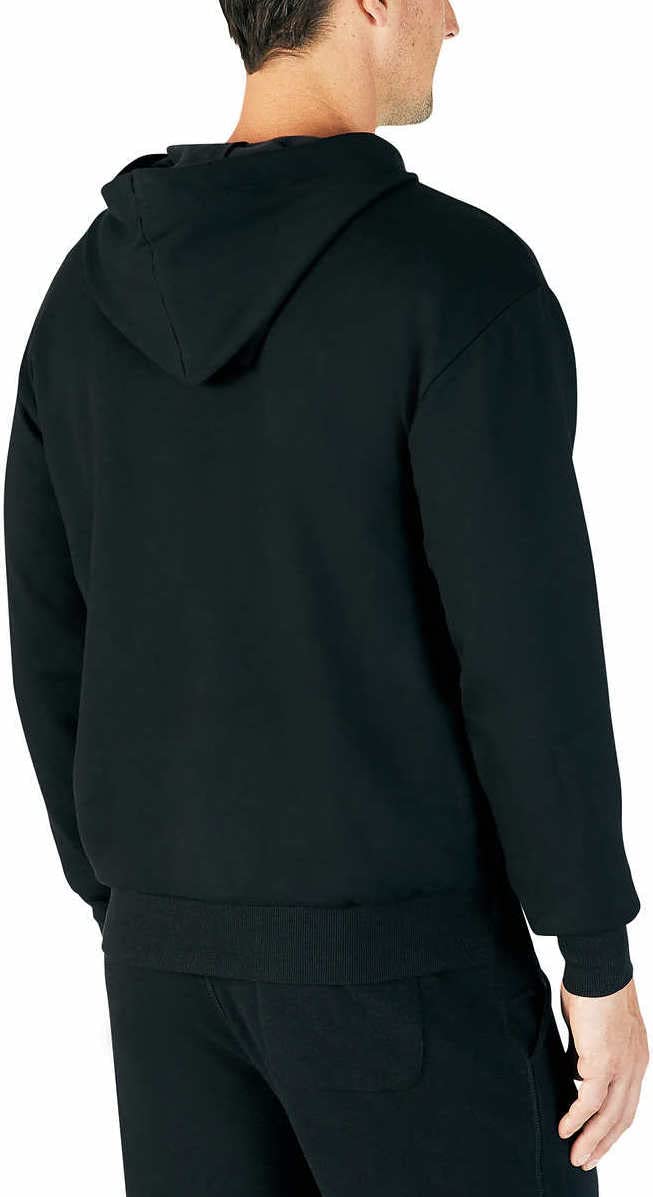Eddie Bauer Mens Super Soft Heavyweight Full Zip Fleece Hoodie (as1, alpha, x_l, regular, regular, Black)