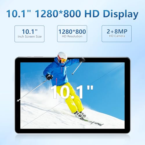 EHFiDC Android 13Tablet 2 in 1 Tablet, 10 inch Android 13 Tablet 6GB+64GB with Keyboard, Tablets with Case Stylus,1TB Expandable Dual Camera, WiFi, Bluetooth, GMS Certified Tablet PC (Black)