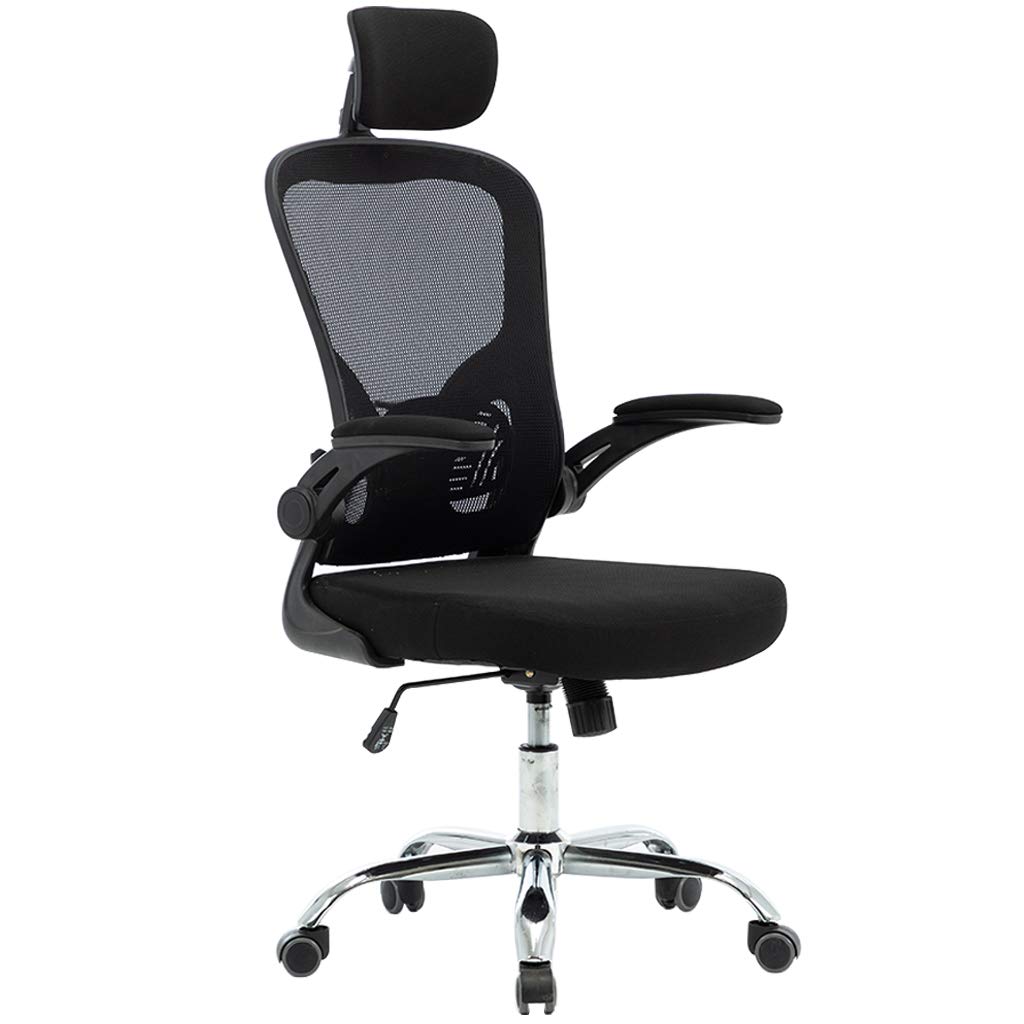 Ergonomic Chair Rotatable High-Back Office Chair with Adjustable Height Armrests and Headrests and Aluminum Alloy Casters Comfortable Chairs The Maximum Load is 300lbs (Black)