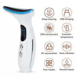 ONULISS LED Face Lifting Machine - Eye Facial Neck Massager - Anti Aging Wrinkle Skin Face Lift Device