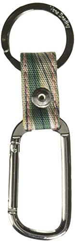 Vera Bradley Women's Recycled Lighten Up Reactive Keychain, Rain Forest Canopy Coral, One Size