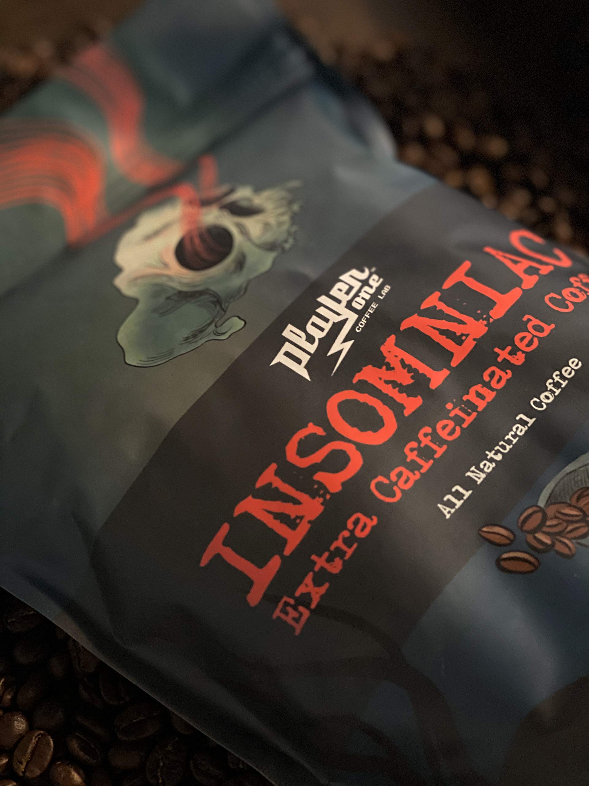 Insomniac Extra Caffeine Coffee, The Strongest Coffee In The World, 6x More Caffeine, 12oz (Ground)