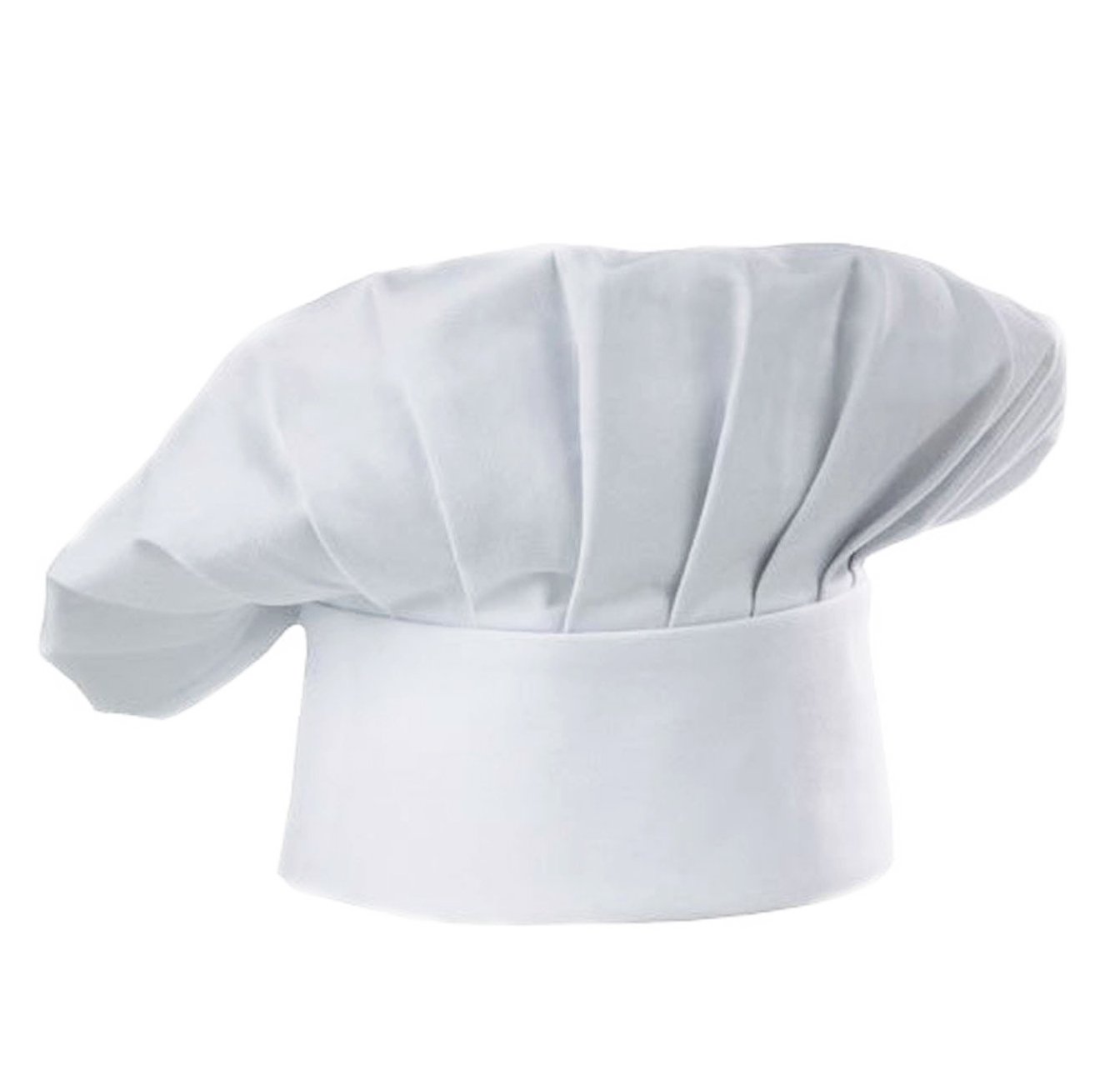 Hyzrz Chef Hat Set of 2 Pack Adult Adjustable Elastic Baker Kitchen Cooking Chef Cap (White)