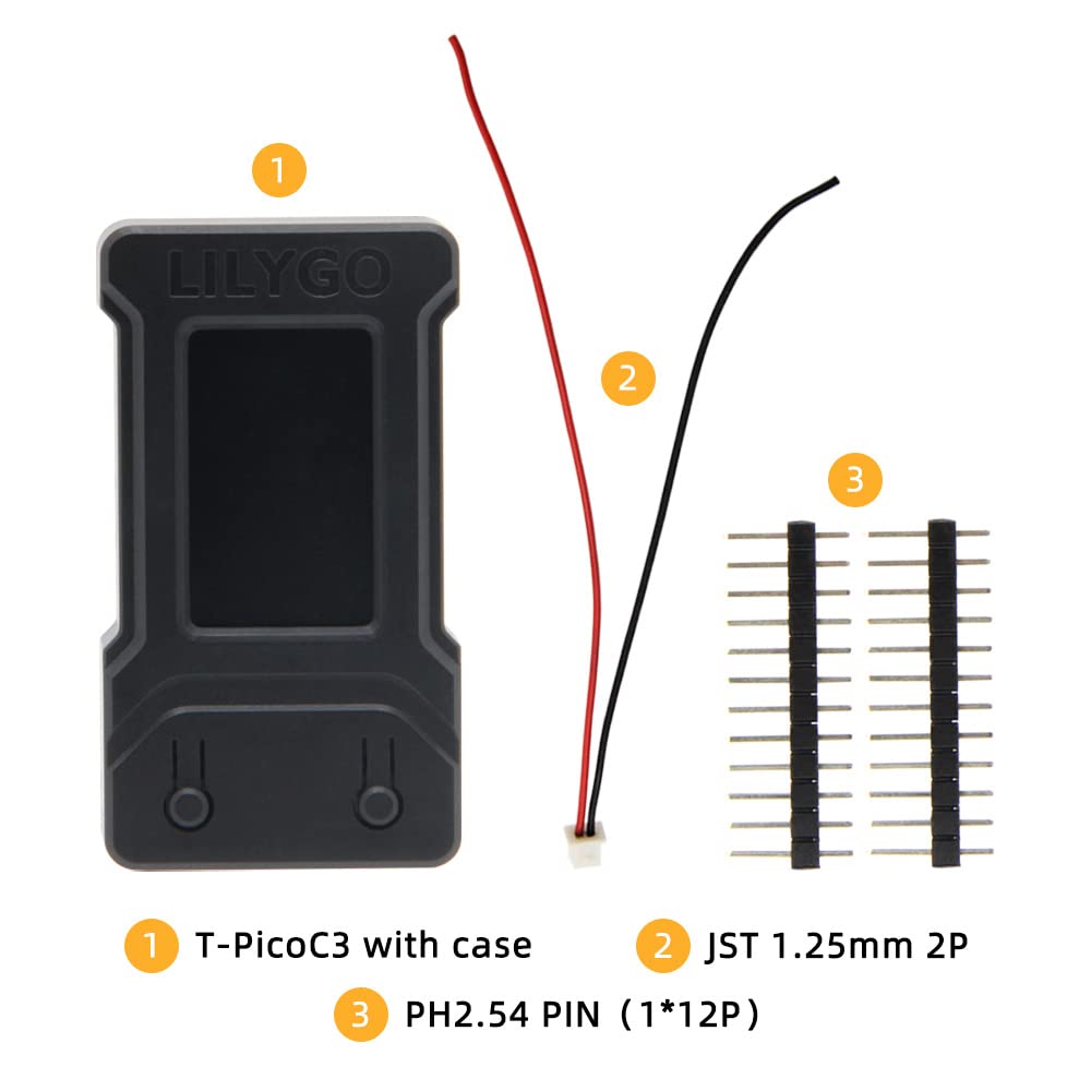 LILYGO T-PicoC3 ESP32-C3 Chip Raspberry Pi RP2040 Dual MCU Wireless TTGO Development Board 1.14 Inch ST7789V Display for Arduino with Shell Version