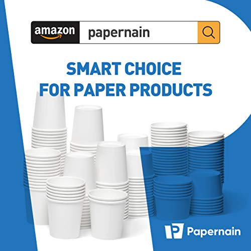 Papernain [2 oz, 200-Count, White] Paper Disposable Bath Cups, Mouthwash Cups, Bathroom Cups
