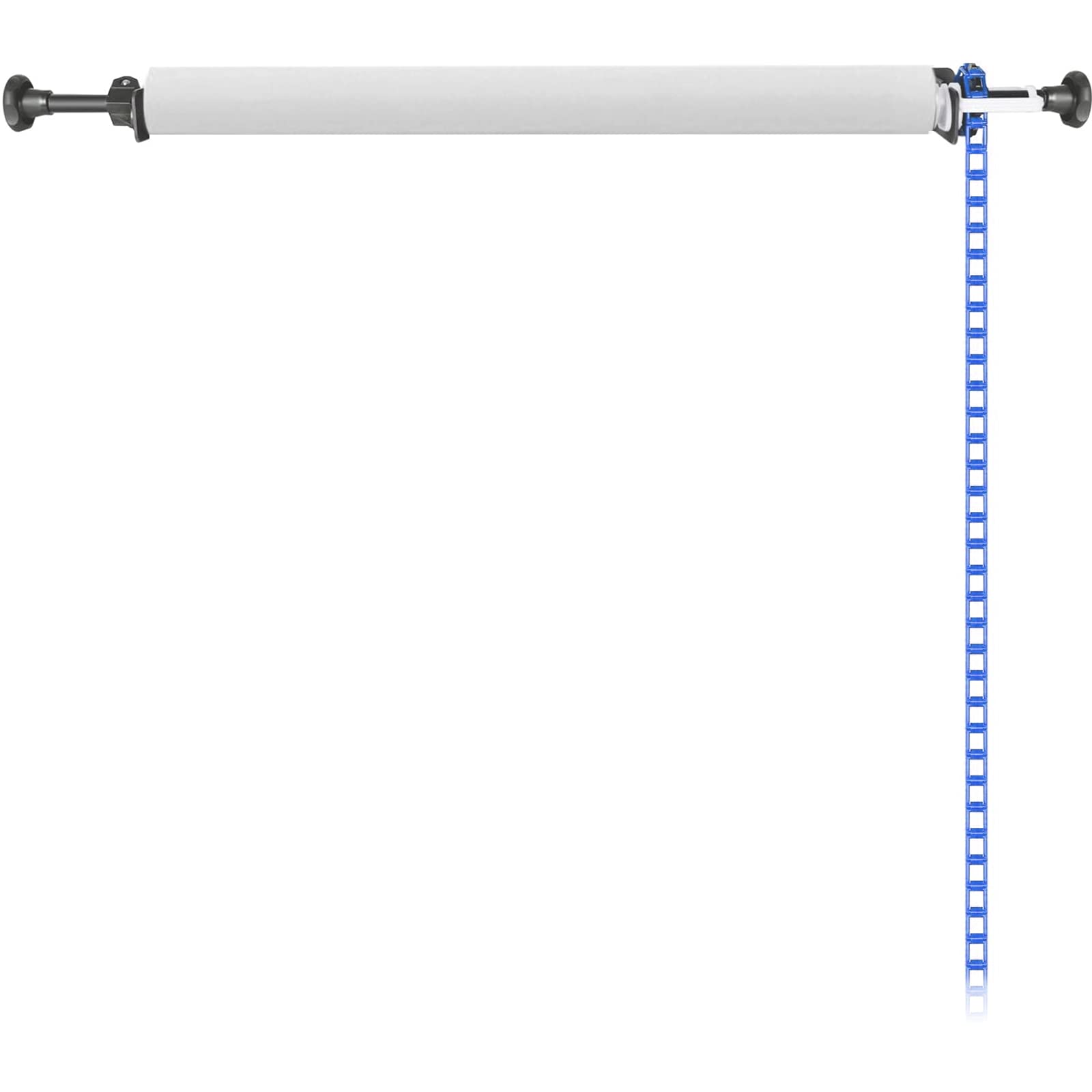 Fotoconic Single Roller Wall/Light Stand Mounting 2-in-1 Manual Background Support System, Including Two Single Hooks, Two Expand Bars, One Chain