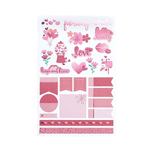 Erin Condren Designer Desk Accessories - Monthly Sticker Book, Edition 6, 12 Unique, Beautiful Sticker Sheets in a Designer Sticker Book Measuring 5" x 7.75"