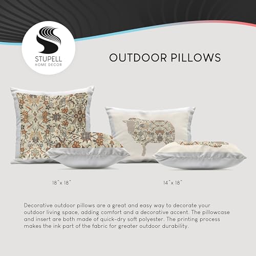 Stupell Industries Summer Beach Anchor Outdoor Printed Pillow, 18 x 18, Blue