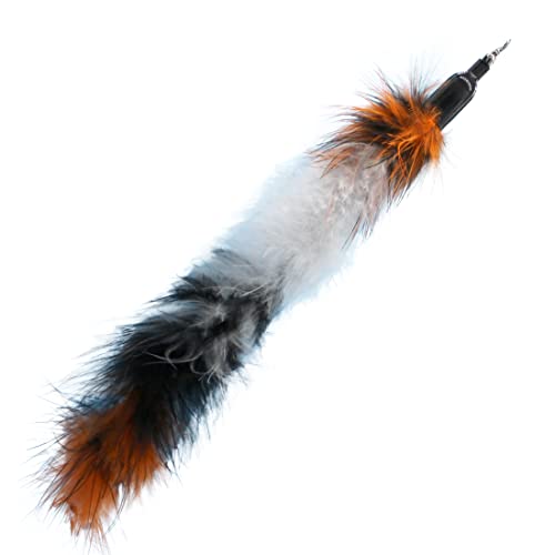 Vovamo 7Pcs Cat Feather Toys Replacement Cat Toy Wand Refills,Cat Wand Soft Furry for Interactive Cat and Kitten,Teaser Refills with Bell for Indoor Cats Kitten