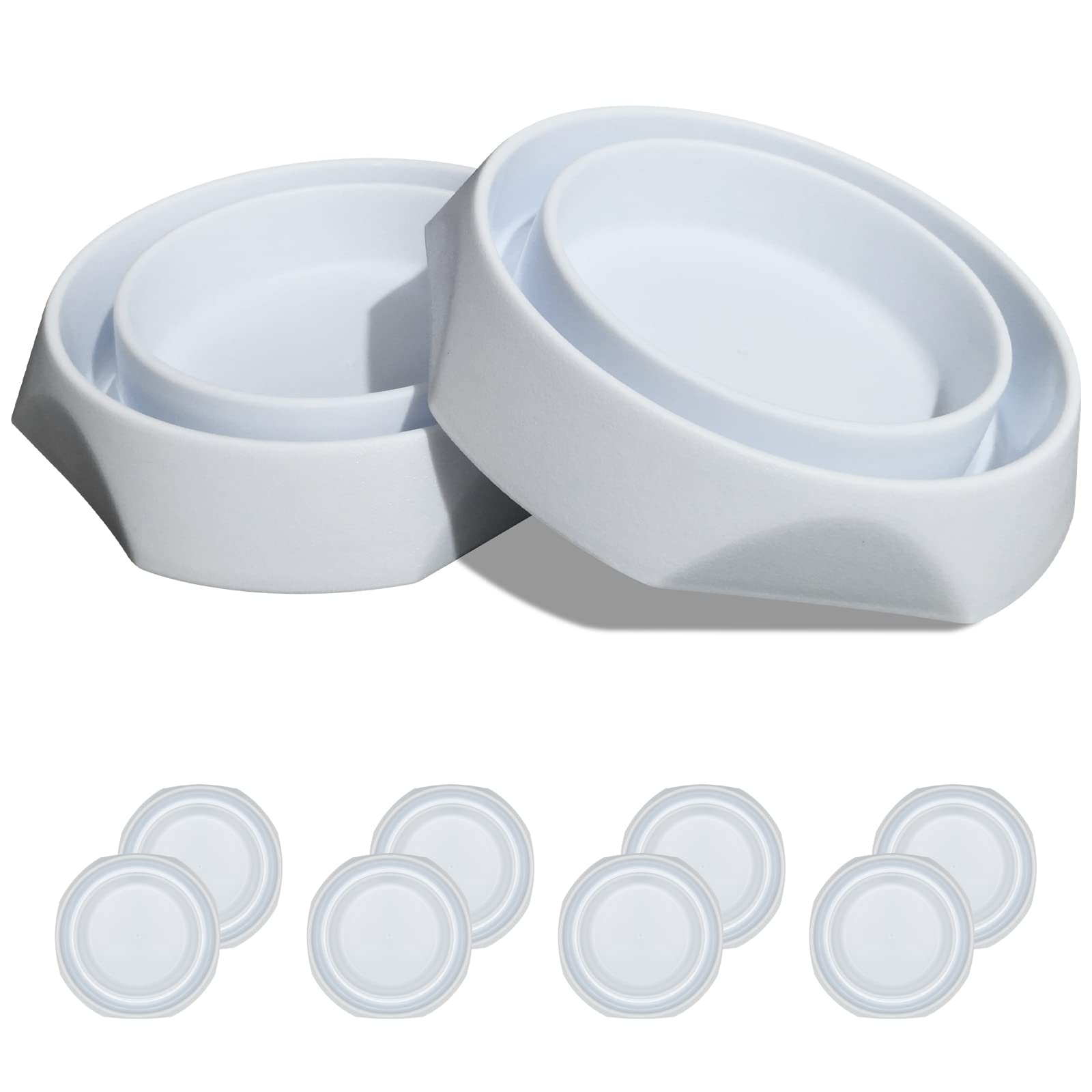 Interceptors with Anti Skid Pads | bed bug Trap and Detectors for Bed (White-8 Pcs)