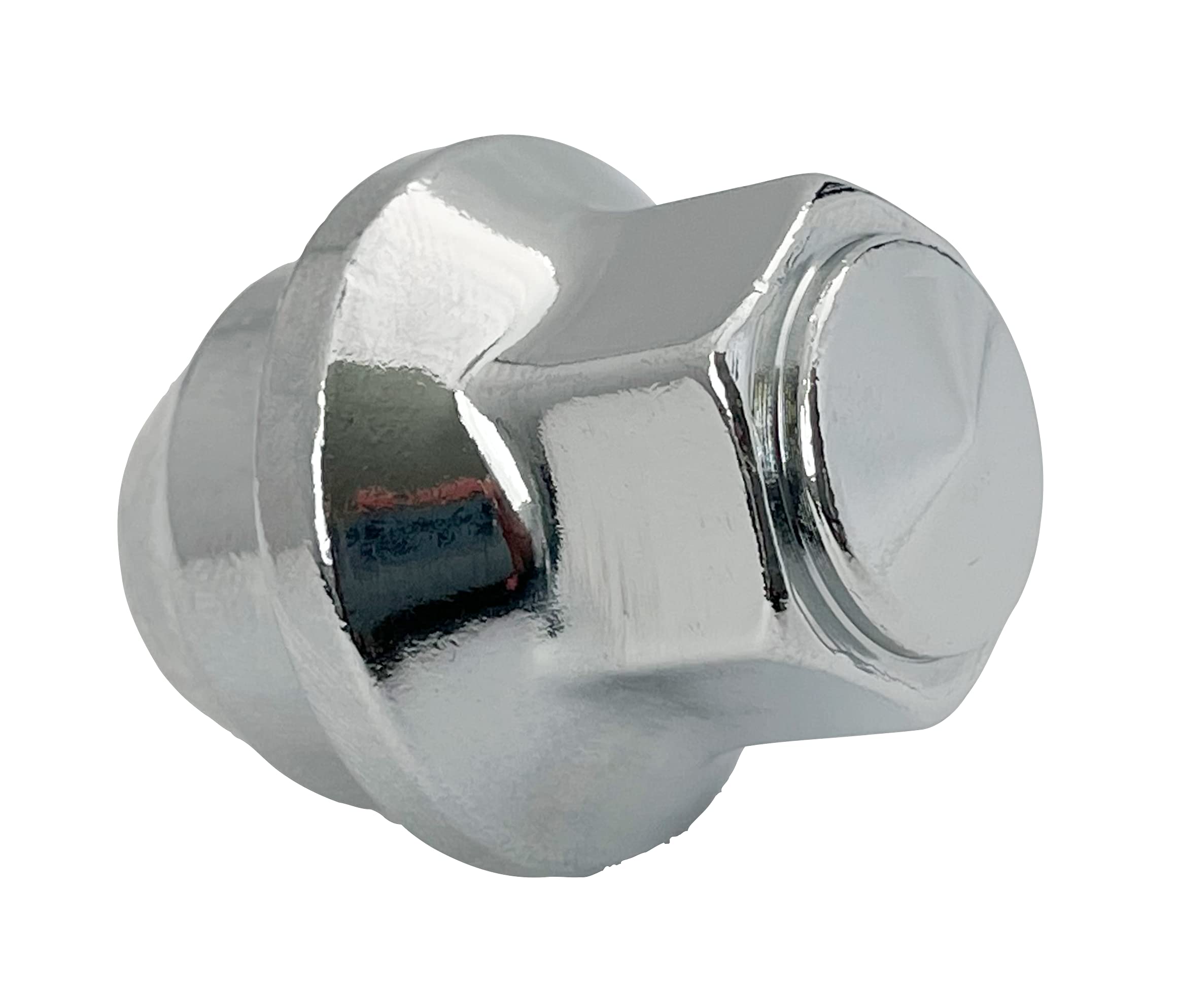 Eisen 12x1.5 One-Piece Chrome OEM Style Lug Nuts Compatible for Stock Steel Wheels/w Hubcaps Ford Focus Fusion Escape