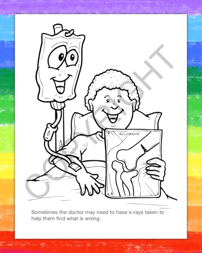 ZOCO - A Trip to The Hospital - Coloring Books (25 Bulk Pack, Without Crayons) - Hospital Supplies for Kids - Educational Games, Puzzles, Fun Activities for Kids
