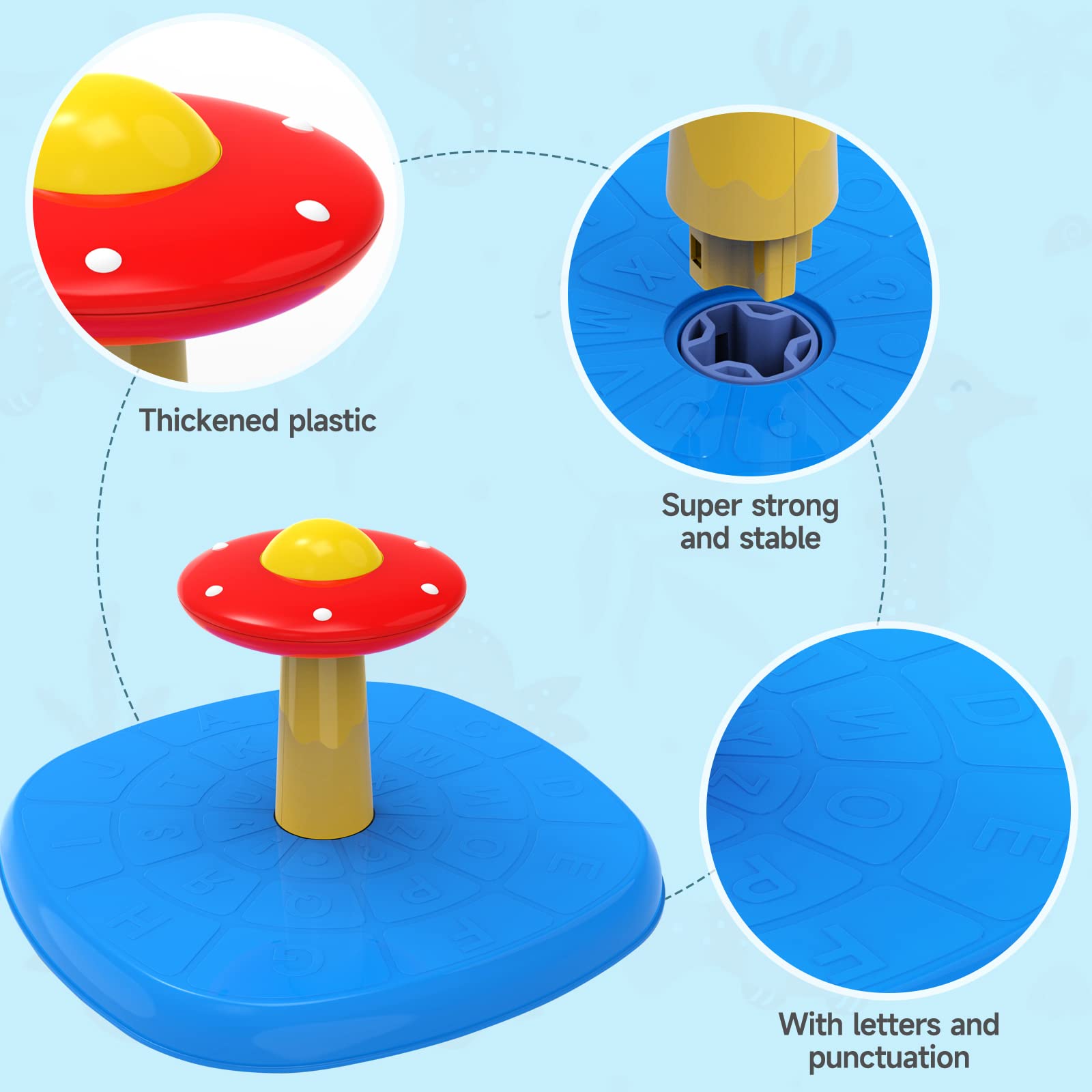 Glamore Fun and Whimsical Sit and Spin Toy for Kids - Perfect for Indoor and Outdoor Play (Navy Blue)