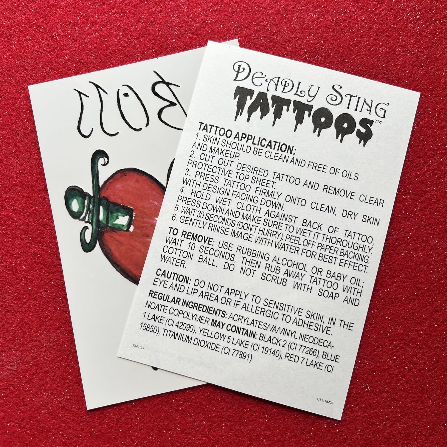 Frank N Furter Temporary Tattoo Rocky Horror Picture Show (Multi-Packs) (2-Pack)