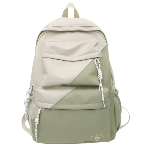 Leaper Water-resistant Laptop Backpacks for Women Lightweight Backpack College Bag Travel Satchel Green