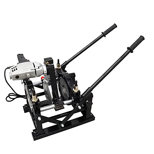 INTSUPERMAI Pipe Fusion Welder Pipe Welding Machine PP PE PB PVDF Butt Fushion Welding Machine Double Clamps Hand Push Type 110V 2.48"-6.30" (63-160mm)
