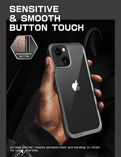 SUPCASE Unicorn Beetle Style Series Case for iPhone 14 Plus 6.7 Inch (2022), Premium Hybrid Protective Slim Clear Case (Black)