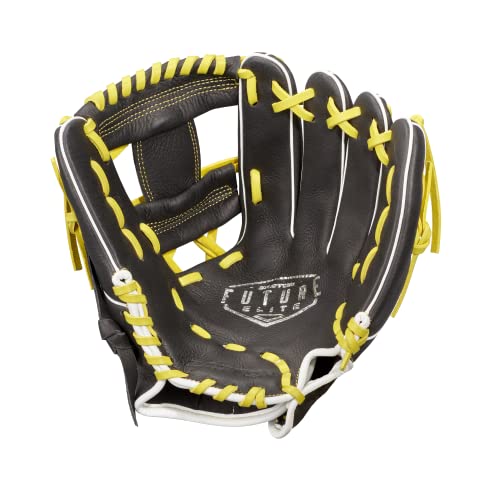 Easton | FUTURE ELITE Baseball Glove | 11" | I-Web | Right Hand Throw | Black/Yellow