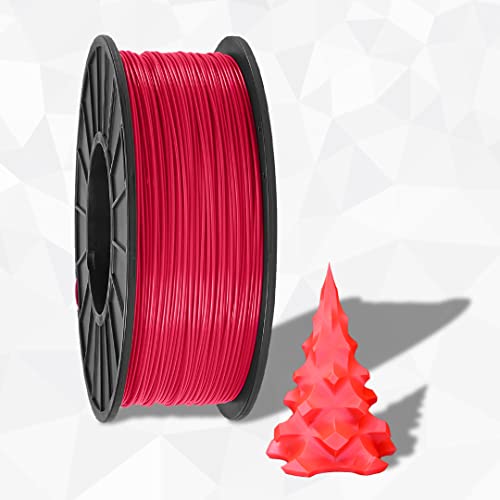 PETG 3D Printer Filament 1.75mm Diameter - No Tangle, No Clogging - Dimensional Accuracy +/-0.003mm, Glass Edge Glow, 1kg
