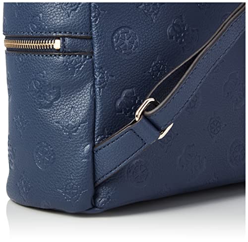 GUESS womens Helaina Flap Backpack, Navy, one size US