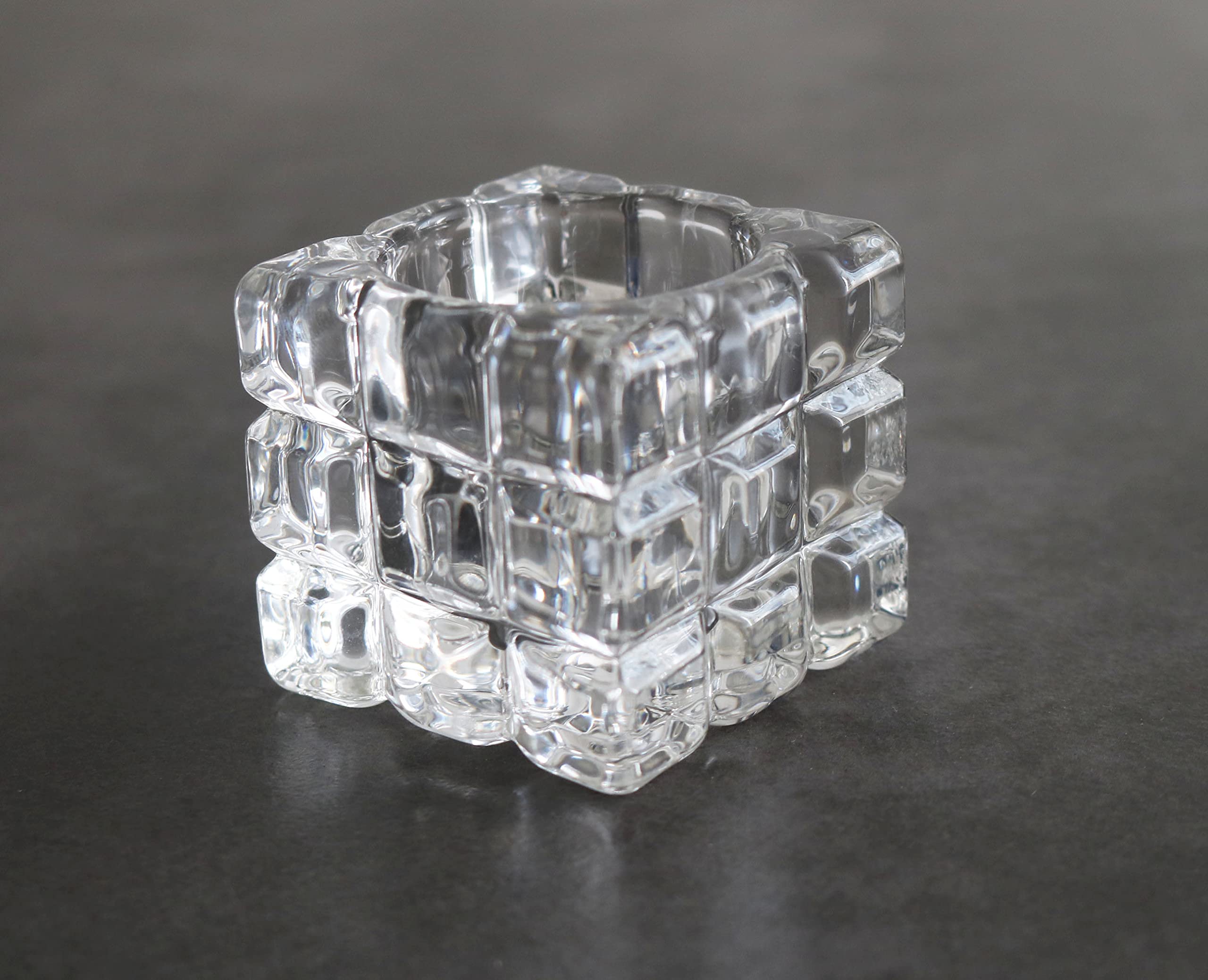 HillSpring Toothpick Holder, Decorative Glass Toothpick Jar with 200 Bamboo Toothpicks