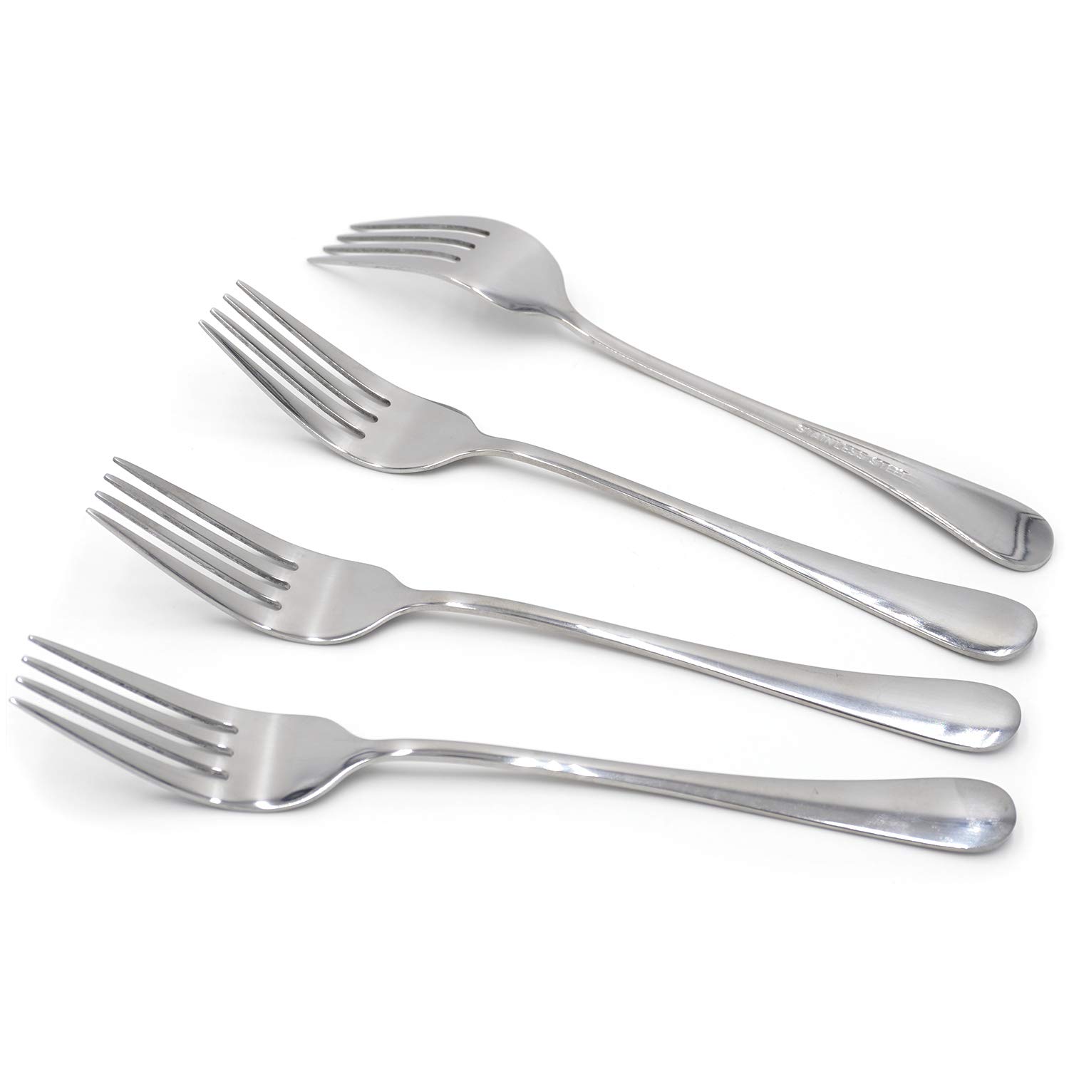 Honbay 4-Piece 18.5cm/7.28inch Stainless Steel Dinner Forks Salad Forks Dessert Forks for Home, Restaurant, Office, School and More