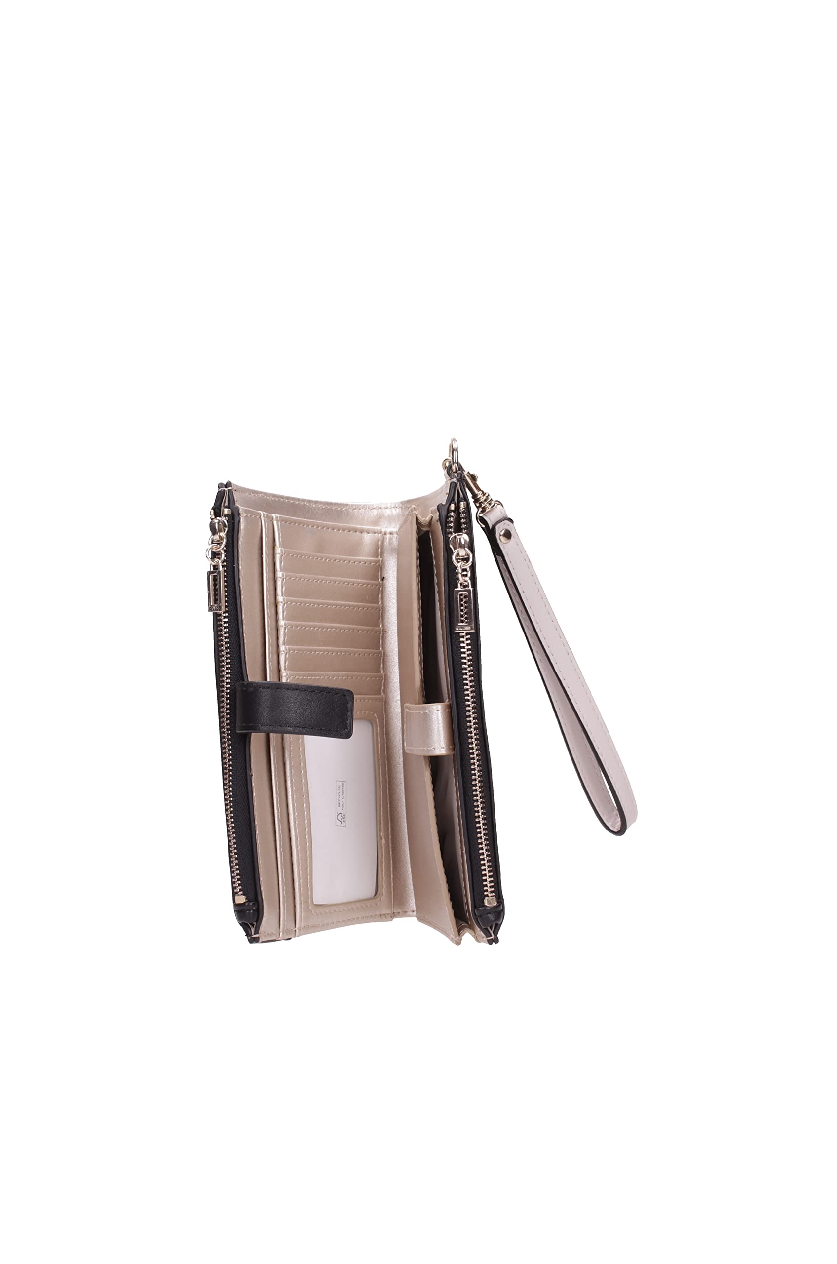 GUESS womens Kasinta Double Zip Organizer Wallet, Brown Multi, one size US