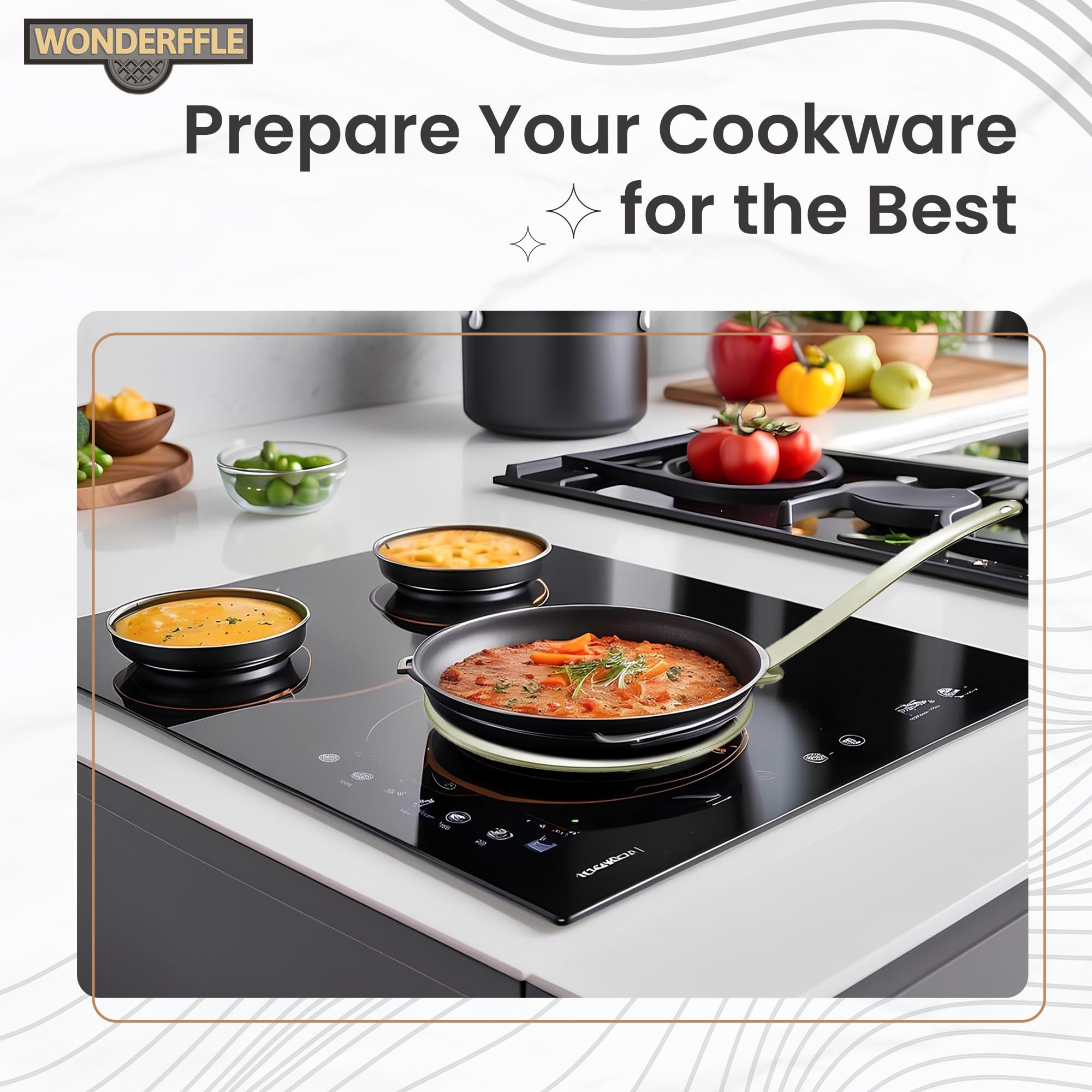 Induction Plate Adapter - Stainless Steel Heat Diffuser for Induction Stove - Detachable Handle Induction Adapter Plate - Induction Diffuser Plate Works on Induction Cooktops, Gas Stove & More