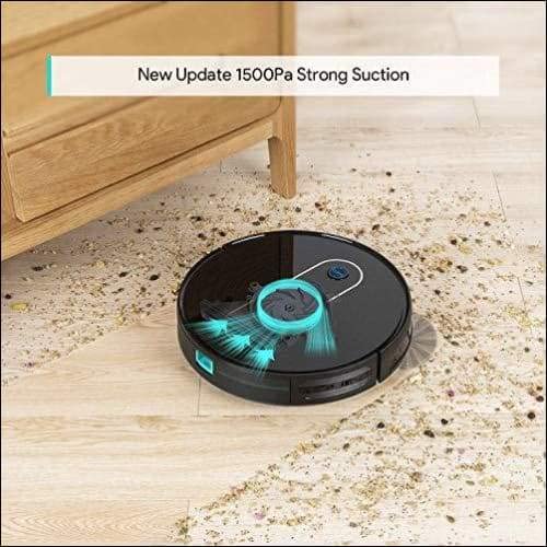 DEENKEE Robot Vacuum,1500Pa High Suction,Super-Thin,6 Cleaning Modes,Quiet,Timing Function,Self-Charging Robotic Vacuum Cleaner for Pet Hair, Hard Floor, Carpet