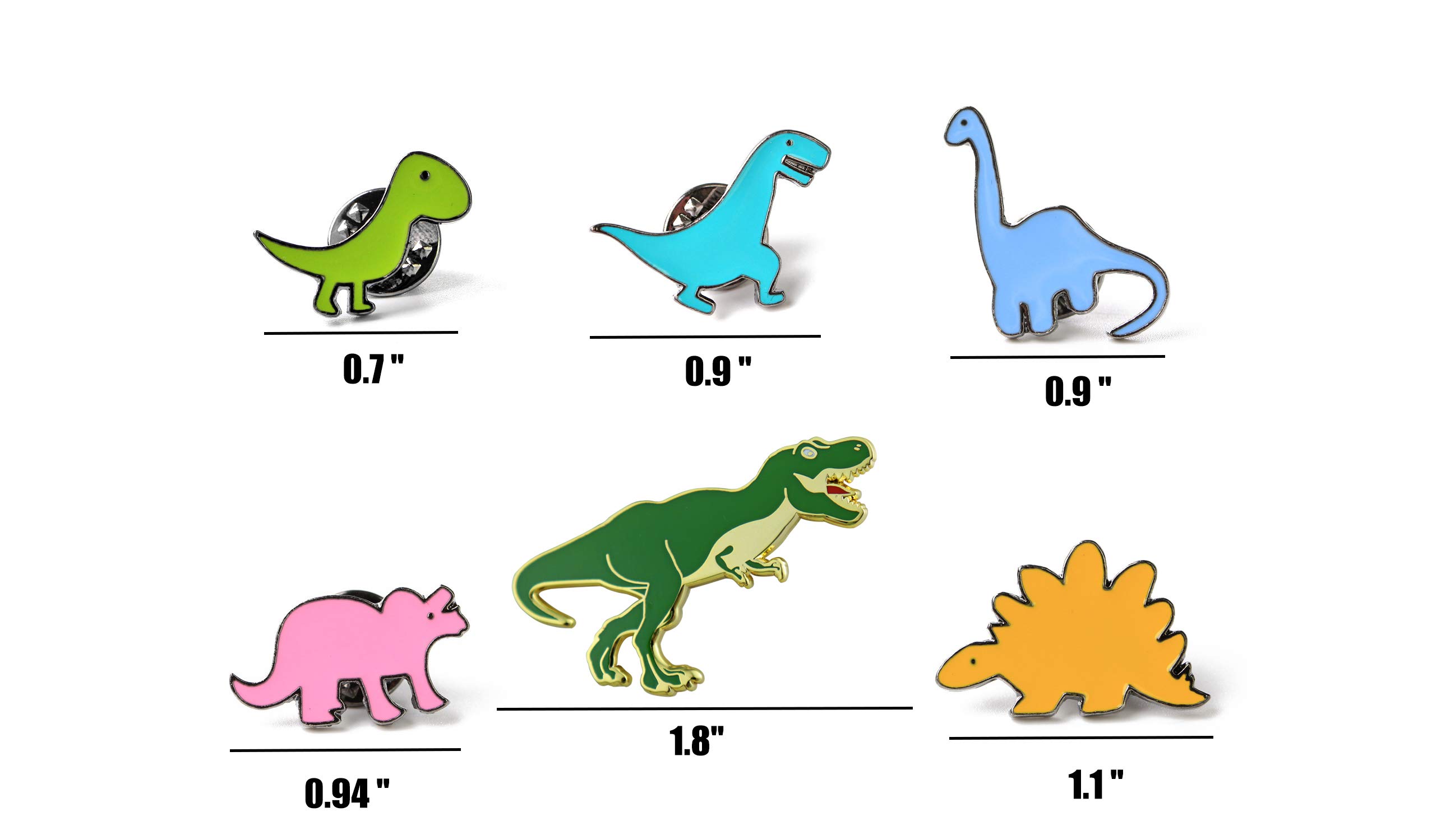Dinosaur Pins for Backpacks Jurassic Dinosaur Enamel Pin Set Cute Enamel Pins