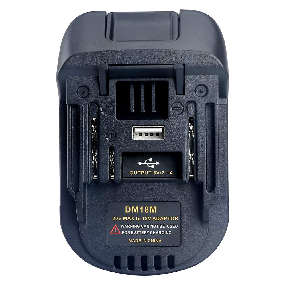 DM18M Battery Adapter for Milwaukee to Makita Battery, for Milwaukee 18V for Dewalt 20V Battery Convert to for Makita 18V Battery