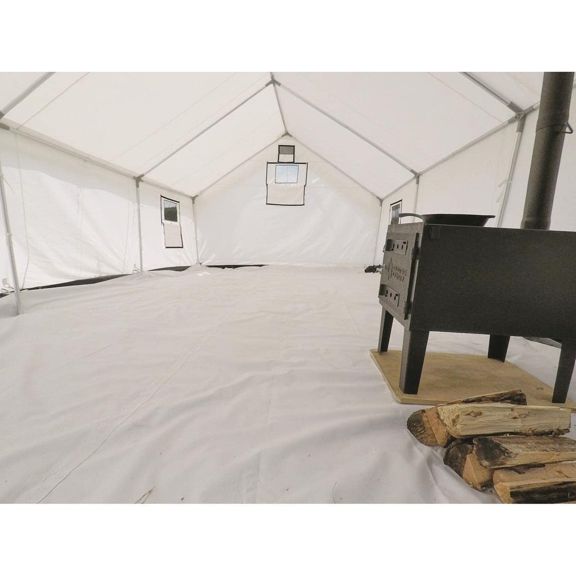 Guide Gear 12x18' Canvas Wall Tent, Frame/Floor/Rainfly Not Included