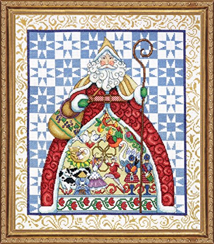 Tobin 407398 12 Days-Jim Shore Counted Cross Stitch Kit-14 by 16-Inch 14 Count