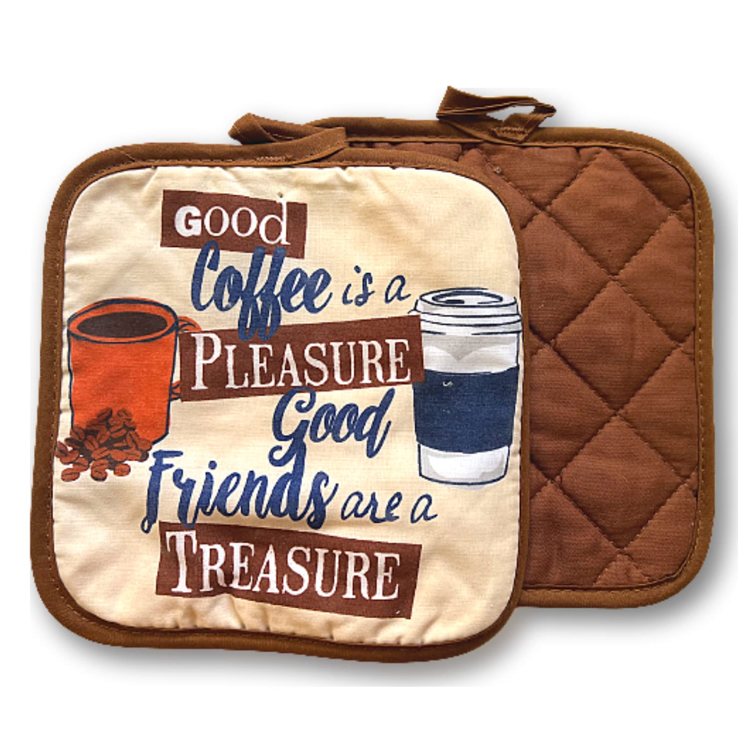 Home Collection Chef-Themed Kitchen Mitts, Pot Holder, & Kitchen Towels Set (Red)