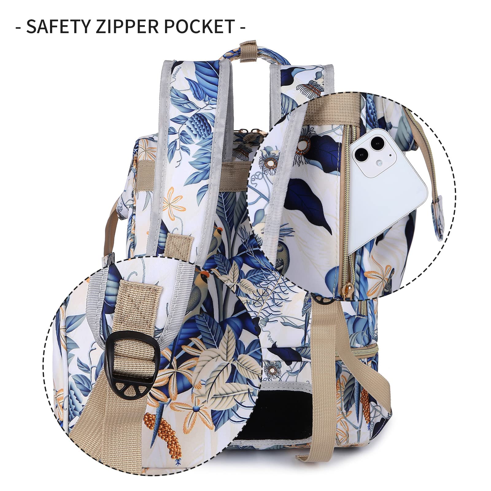 V-COOOL Breast Pump Bag, Cooler and Moistureproof Backpack Double Layer for Working Mom Outdoor, Pump Tote Bag fit Most Breast Pumps