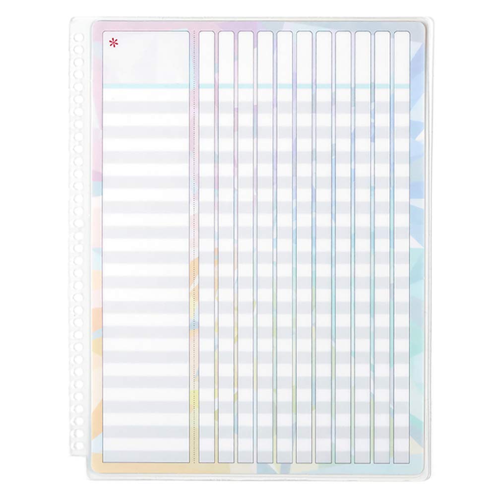 Erin Condren Designer Accessories Snap - in Wet Erase Dashboard for Checklists, to Do Lists, and Tasks. Laminated Reusable Whiteboard for Dry and Wet Erase Markers